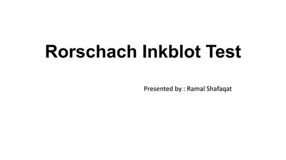 BECK YOUTH INVENTORY in psychological testing | PPT