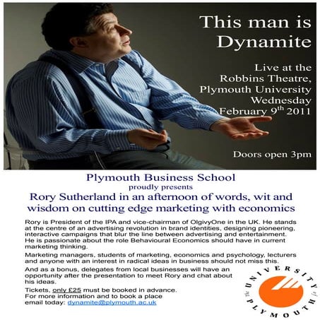 Rory sutherland flyer opt 2 | PDF