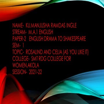 Rosalind and celia (1) | PDF