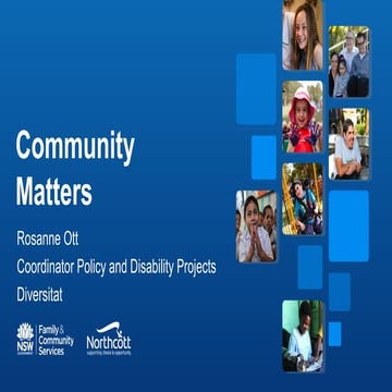 Community Matters - Rosanne Ott (Diversitat) | PPT