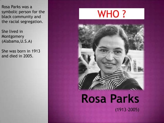 Rosa parks ppt | PPT