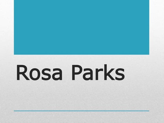 Rosa parks ppt | PPTX