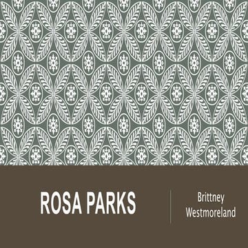 Rosa parks ppt | PPTX