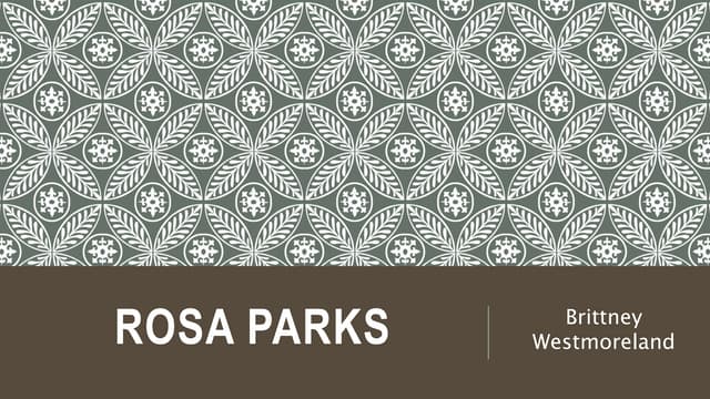 Rosa Parks | PPT