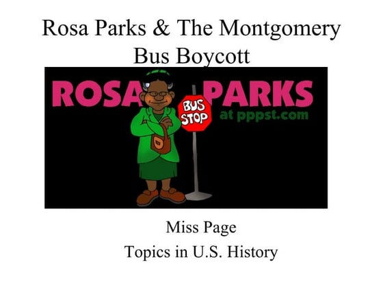 Rosa parks ppt | PPTX