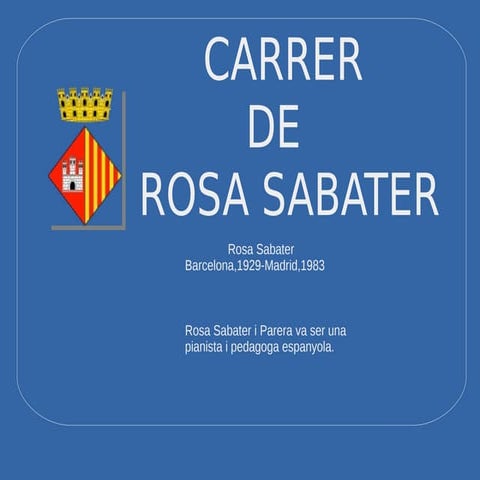 Rosa sabater | PPT