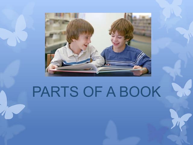 Parts of a book powerpoint | PDF