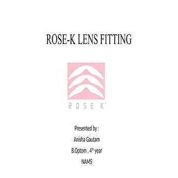 Rose K Lens fitting. pptx | PPTX