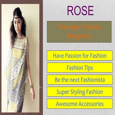 Rose Magazine (Issue 1) | PPTX | Women\'s Clothing | Women\'s Fashion