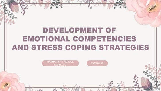 Strategies to cope up with stress | PPT