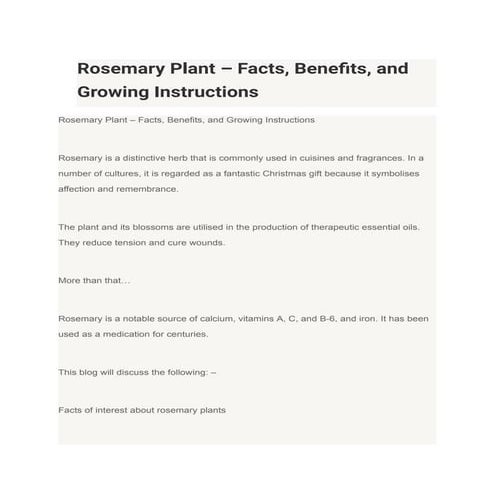 Rosmery | PPT