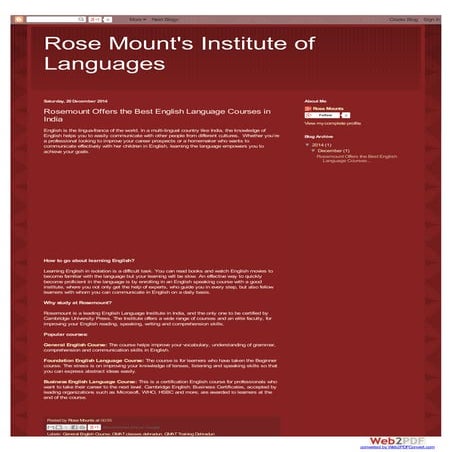 Hindi and english language course in india | PPTX