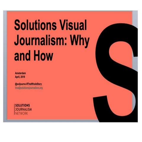 Solutions Visual Journalism: What and How | PPTX