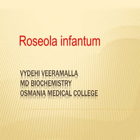 Roseola infantum | PPTX