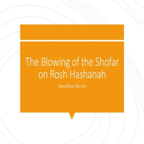 The shofar: a blast from the past | PPTX