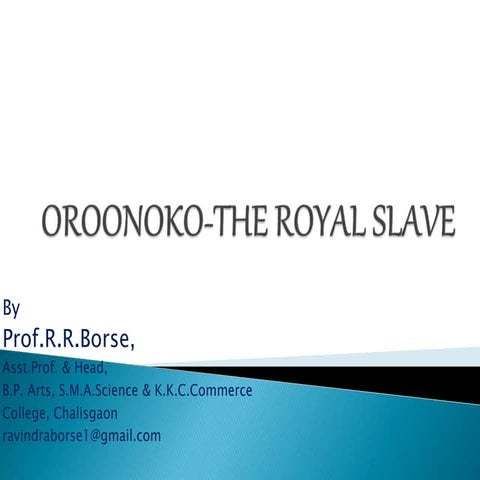 Oroonoko | PPTX