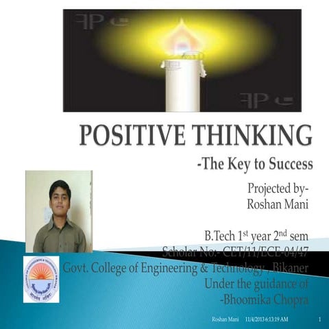 Positive Thinking | PPTX