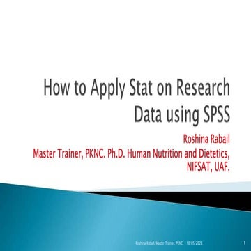 Spss Statistic Basic Guide Pptx