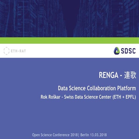 Renga: a collaborative data science platform | PPT