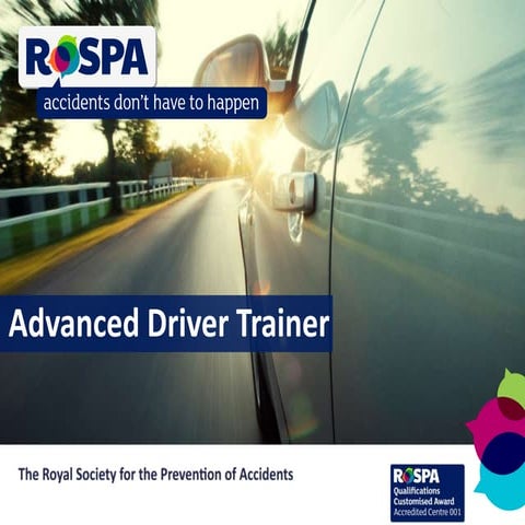 RoSPA Advanced Driving course | PPTX