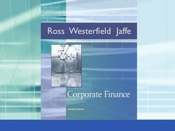 Ross_Corporate_13e_CH01-Introduction to Corporate Finance | PPTX | Stocks and Bonds | Personal ...