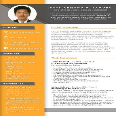 CV_Ross Armand D. Tamoro | PDF