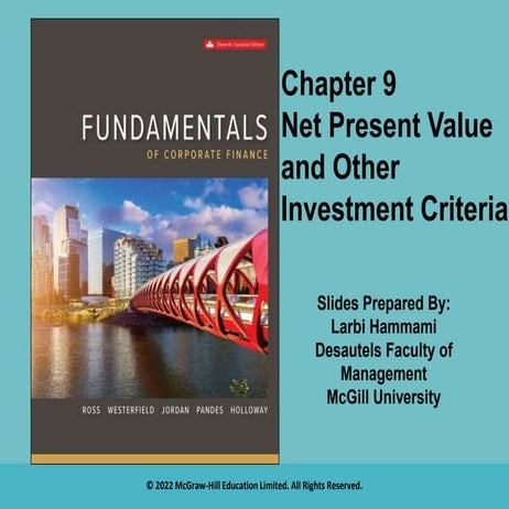 ROSS FNCE CHAPTER 9, NPV AND OTHER INVESTMENTS | PPTX