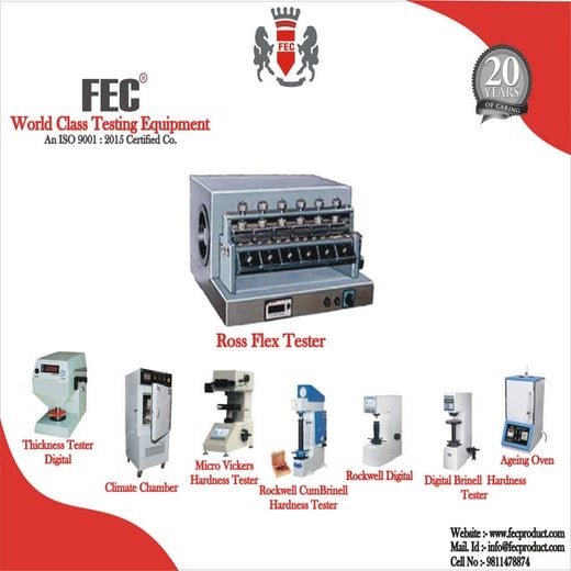 Testing/Manufacture/Ross flex tester | PPT