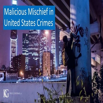 Malicious Mischief in USC | PPTX | Crime & Harmful Acts to Individuals ...