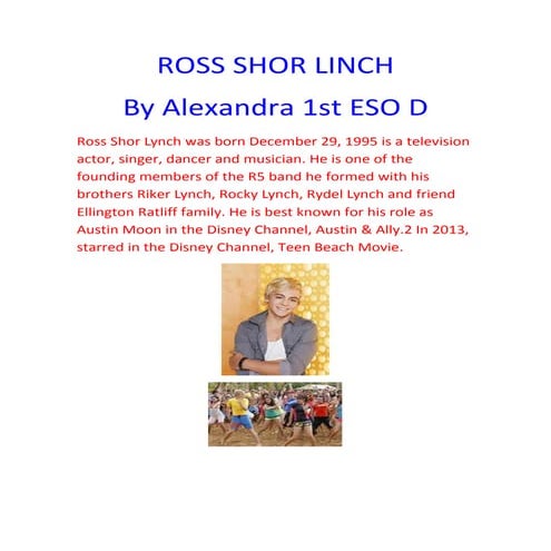 Ross Lynch - Alexandra | RTF