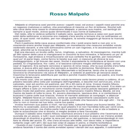 Rosso malpelo | PDF