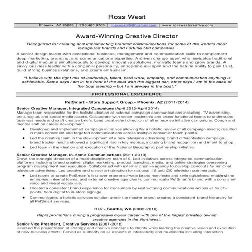 Ross west resume | PDF
