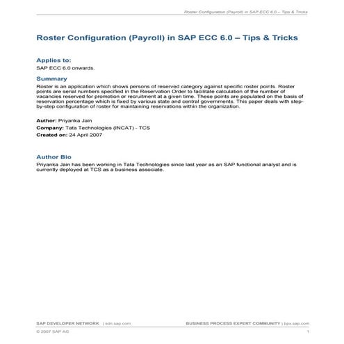 Roster Configuration (Payroll) in SAP ECC 6 0 V.pdf