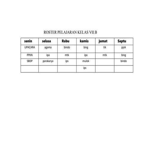 ROSTER KELA VIIB SMP NENGRI KALABAHI.docx