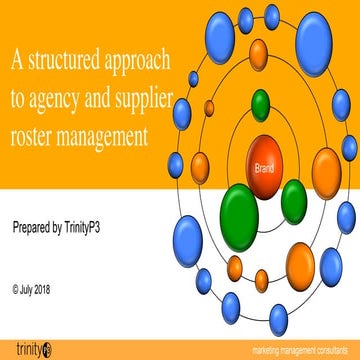 A structured approach to agency and supplier roster management | PDF ...