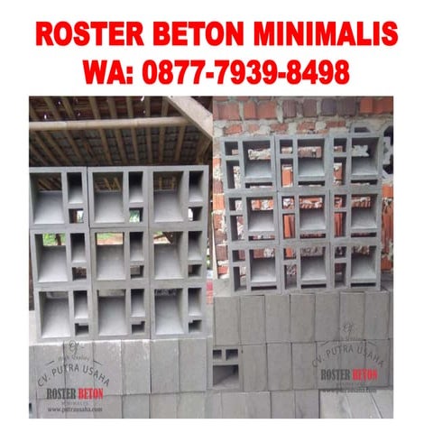 Roster putih roster beton minimalis di tangerang 087779398498 cv.putra ...