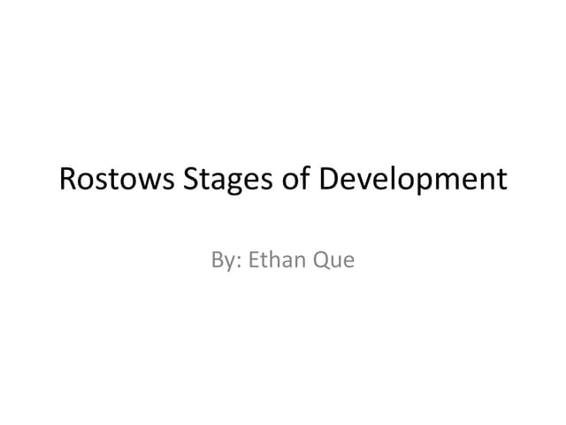 Rostow’s model of_development_2 | PPT
