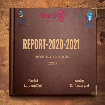 Rotaract 2020 21 report | PPT