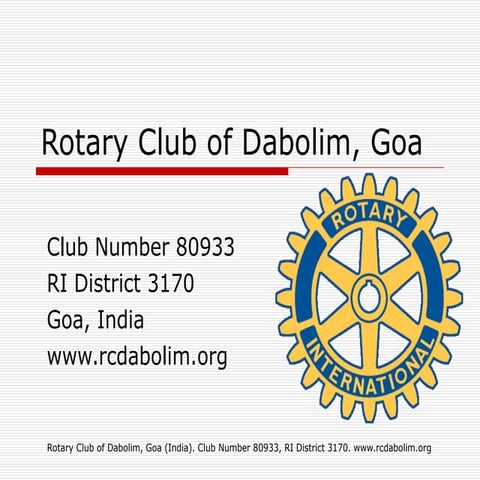 Rotary Dabolim Goa India Education Project Toilet Blocks 30 March2010 | PPT
