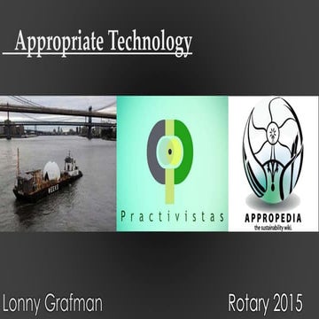 Rotary - Appropriate Technologies - 2015 | PPT