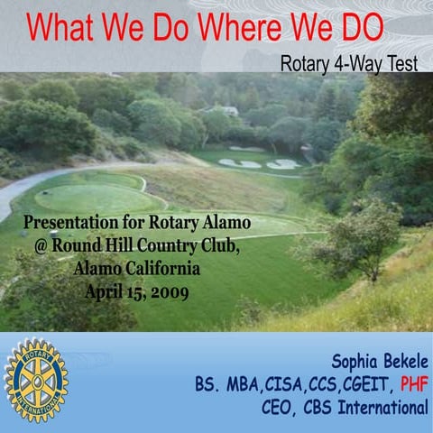 What-We-Do Where-We-Do - Rotary 4-way Test | PPSX