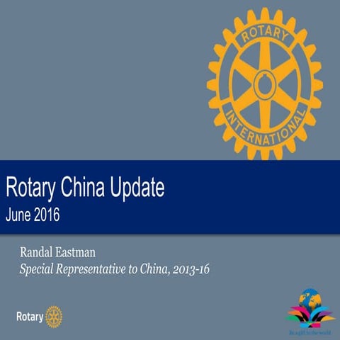 Rotary China Update June 2016 | PPTX | Soccer | Sports