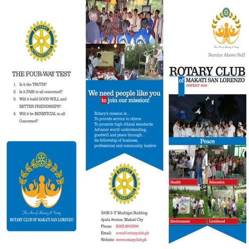 Rotary Club Brochure | PDF