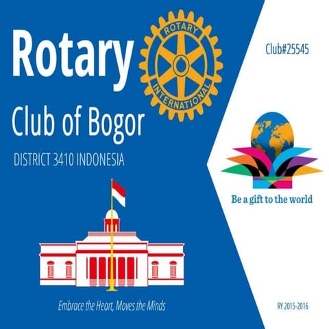Rotary Club of Bogor history works & vision 2015 2016 | PPSX