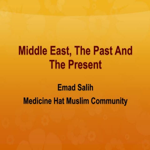 Middle East, past and present | PPTX