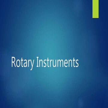 Rotary Instrument Identification | PPTX