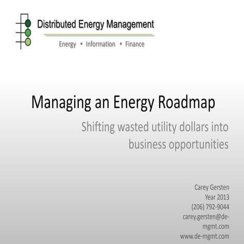 Managing an Energy Roadmap | PPTX