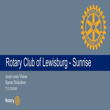 Rotary Vision PPT for the visio of rotary | PPT