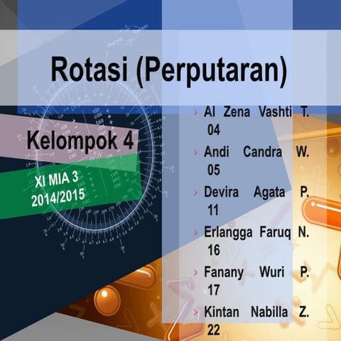 Rotasi oleh Kelompok 4 XI MIA 3 SMA N 1 Ungaran | PPT