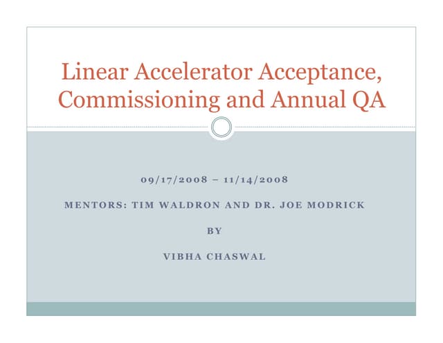 Linear Accelerator | PPTX
